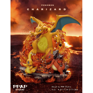GENESIS Studio Charizard con LED – Pokémon Resin Statue – LuKKettoStore